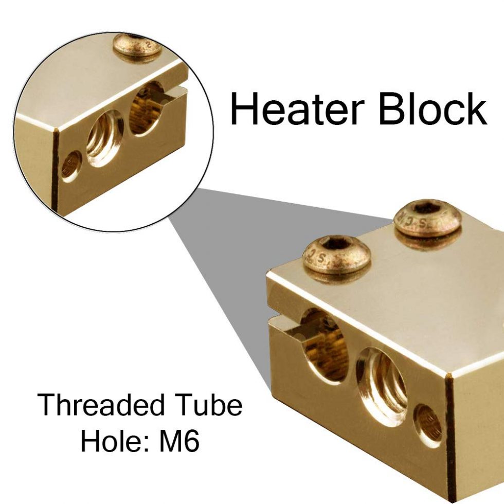 Solid Brass Volcano Heat Block | Gabby 3D